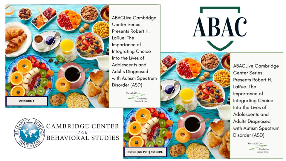 ABACLive Webinar with Dr. Robert LaRue | Cambridge Center for ...